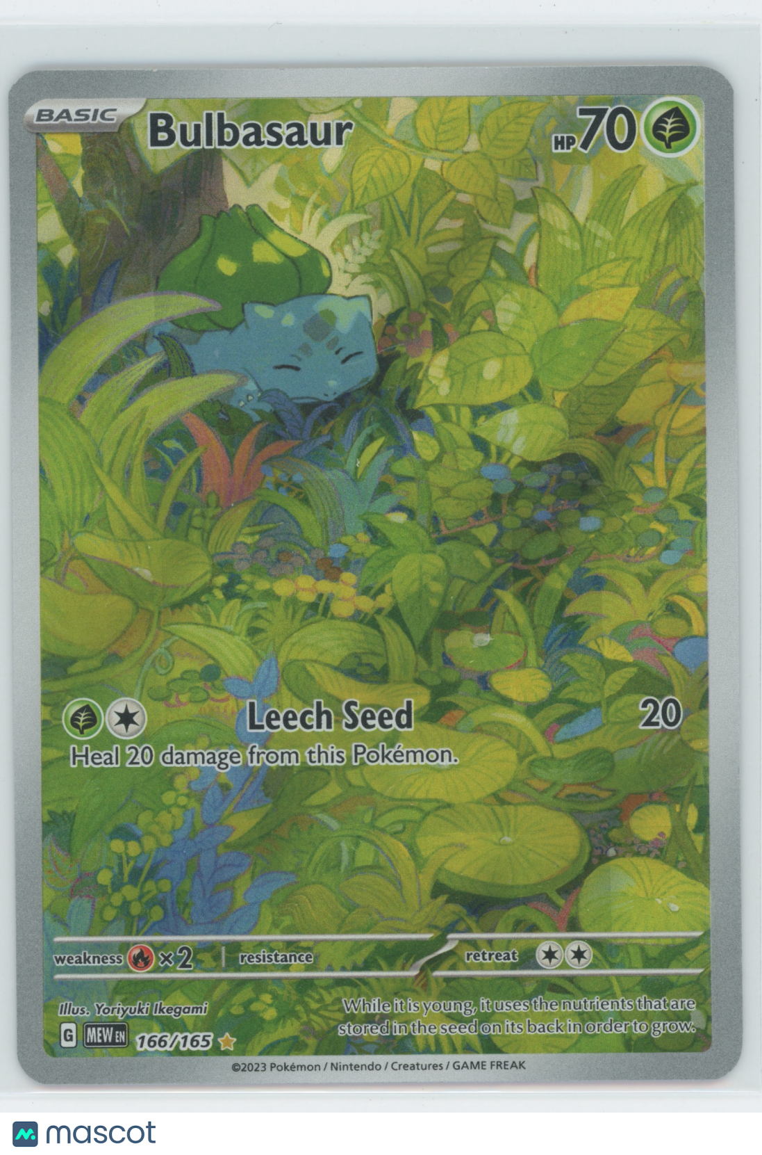 2023 Pokemon Scarlet & Violet 151 Bulbasaur #166/165 – Gameday Sports Cards