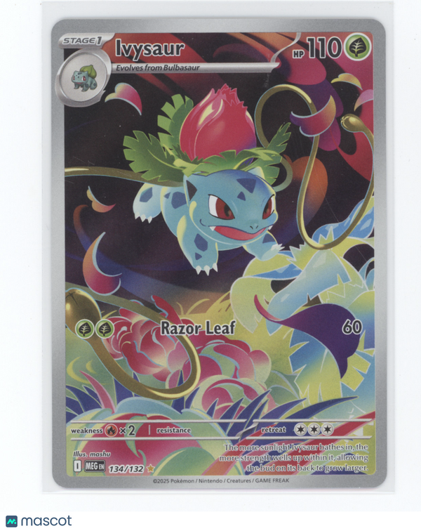 2025 Pokemon Mega Evolution Ivysaur Secret Rare #134/132 – Gameday ...