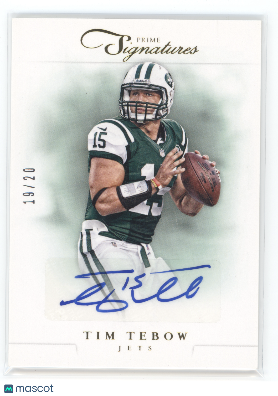 2012 Panini Prime Signatures Tim Tebow #11 19/20 – Gameday Sports Cards