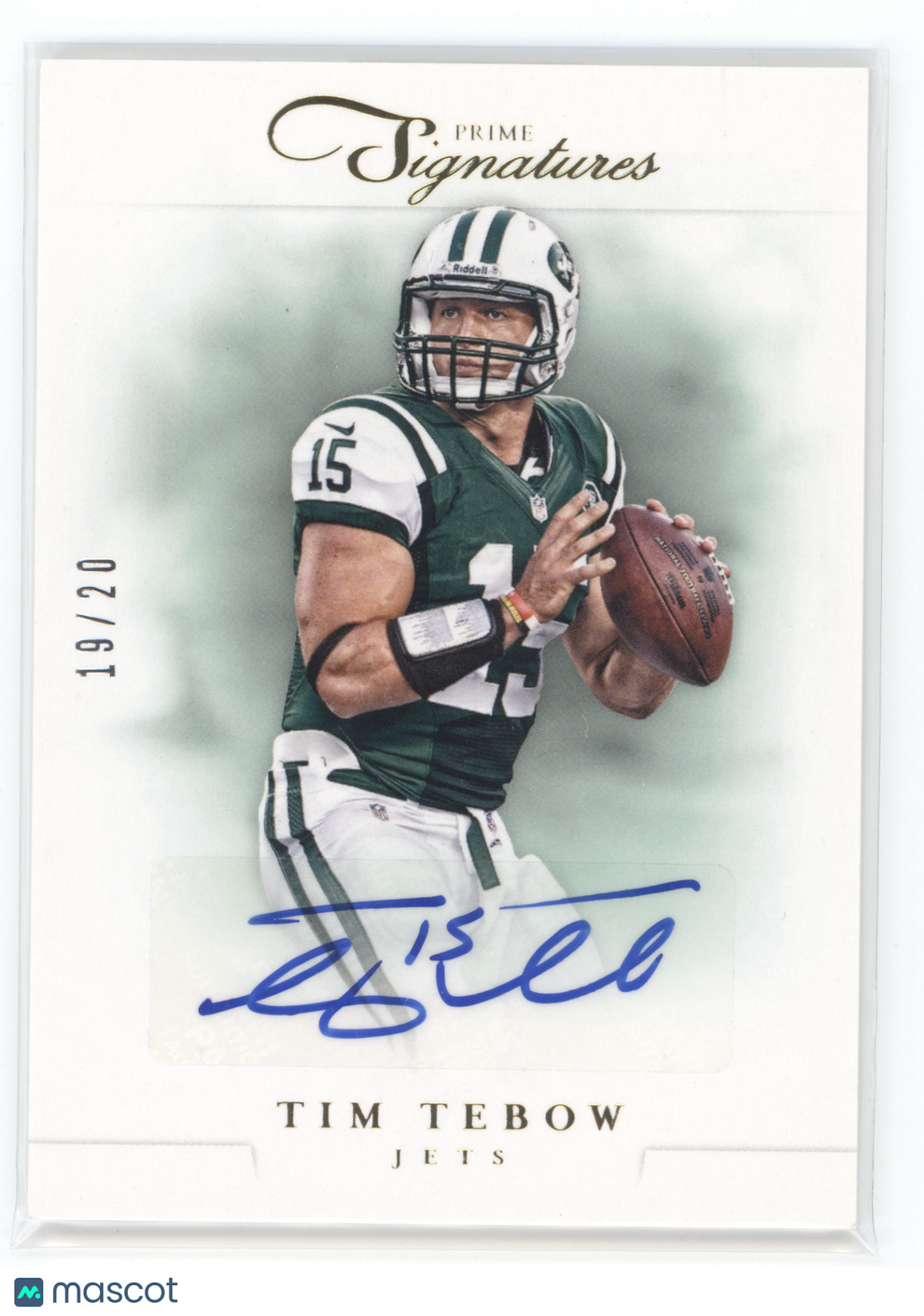 2012 Panini Prime Signatures Tim Tebow #11 19/20 – Gameday Sports Cards