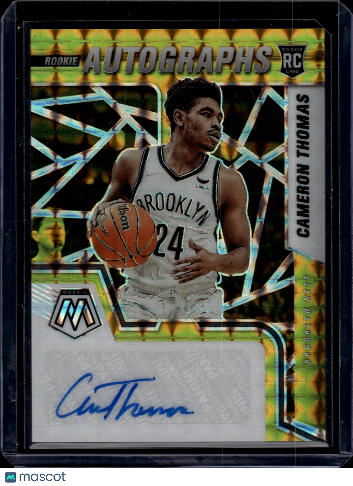 2021-22 Mosaic Autographs Cameron Thomas #RAM-CMT Gold 1/10 RC ...