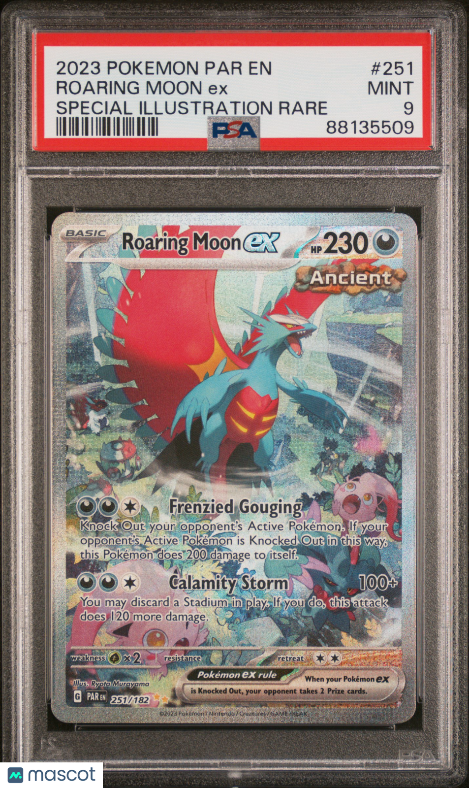 2023 Pokemon S&V Paradox Rift Roaring Moon ex #251/182 Special Illust ...